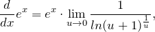 A derivada da função exponencial natural e^x - Matemática & Afins